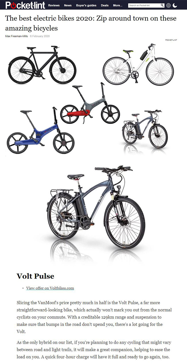 Volt Pulse one of the best ebikes to buy in 2020 for Pocket-Lint
