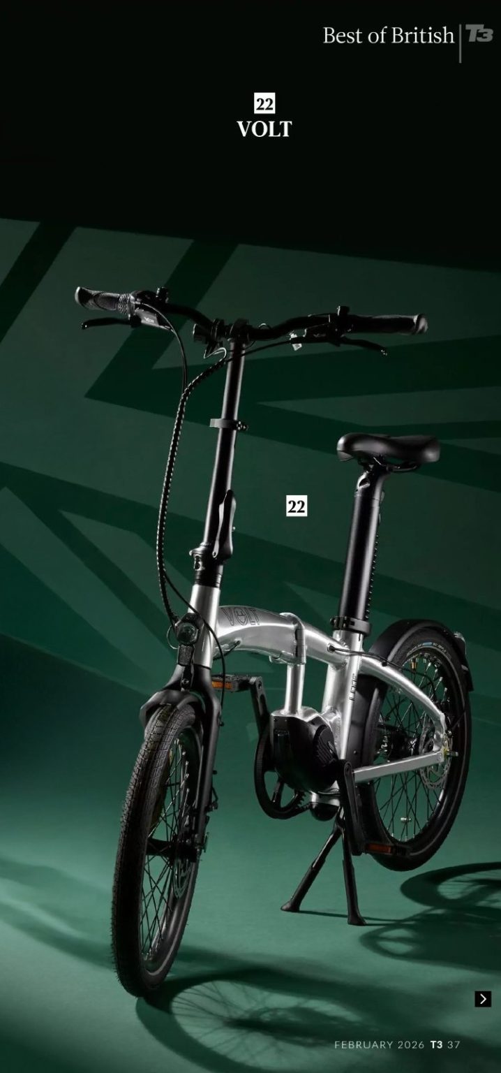 VOLT Lite Spotlight in T3’s “Best of British” E-Bike Review - Volt News